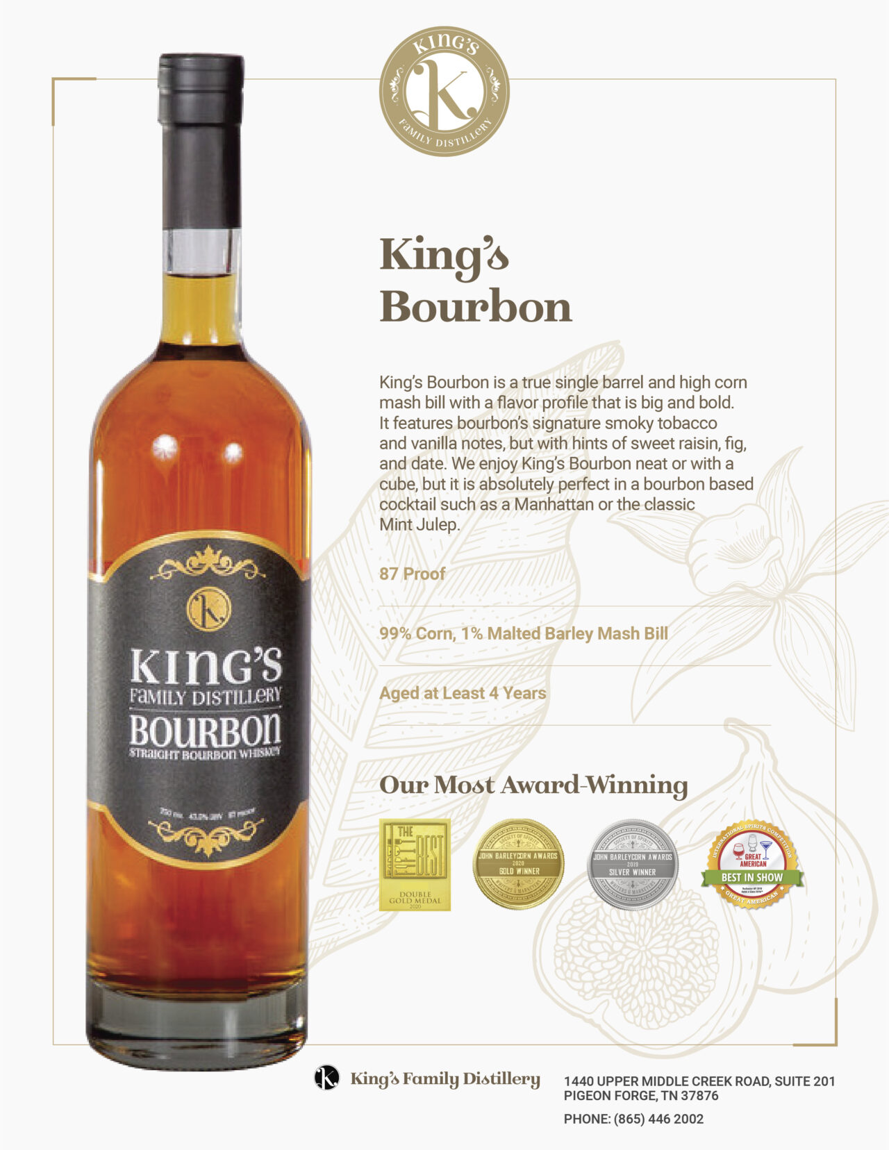 Trade Products - King's Family Distillery